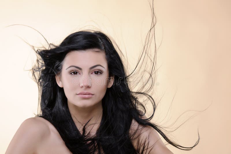 Woman flying hair stock photo. Image of person, beauty - 22327240