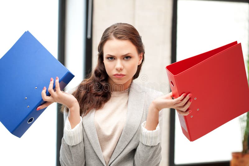 Woman with folders stock photo. Image of education, beautiful - 21598662 Woman with folders stock photo. Image of education, beautiful - 21598662