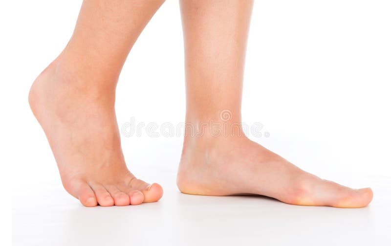 Woman foot stepping stock photo. Image of danger, barefoot - 49216598