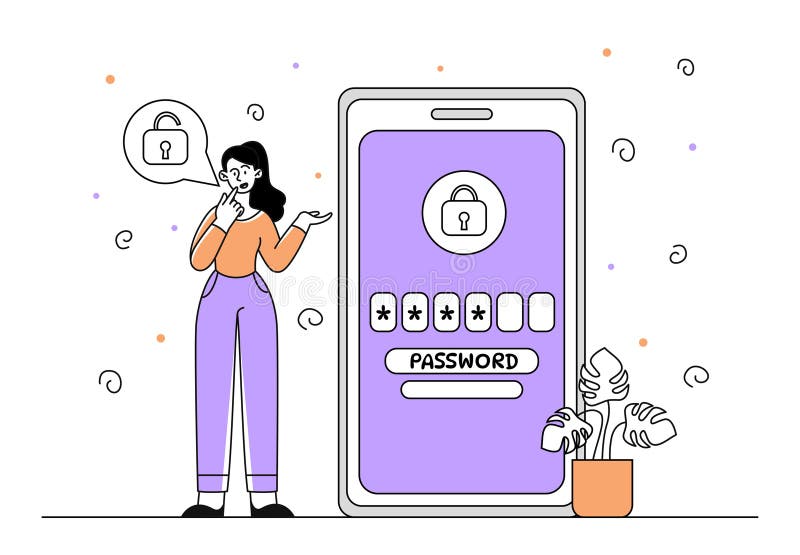 Forgot Password Vector Stock Illustrations – 711 Forgot Password Vector ...