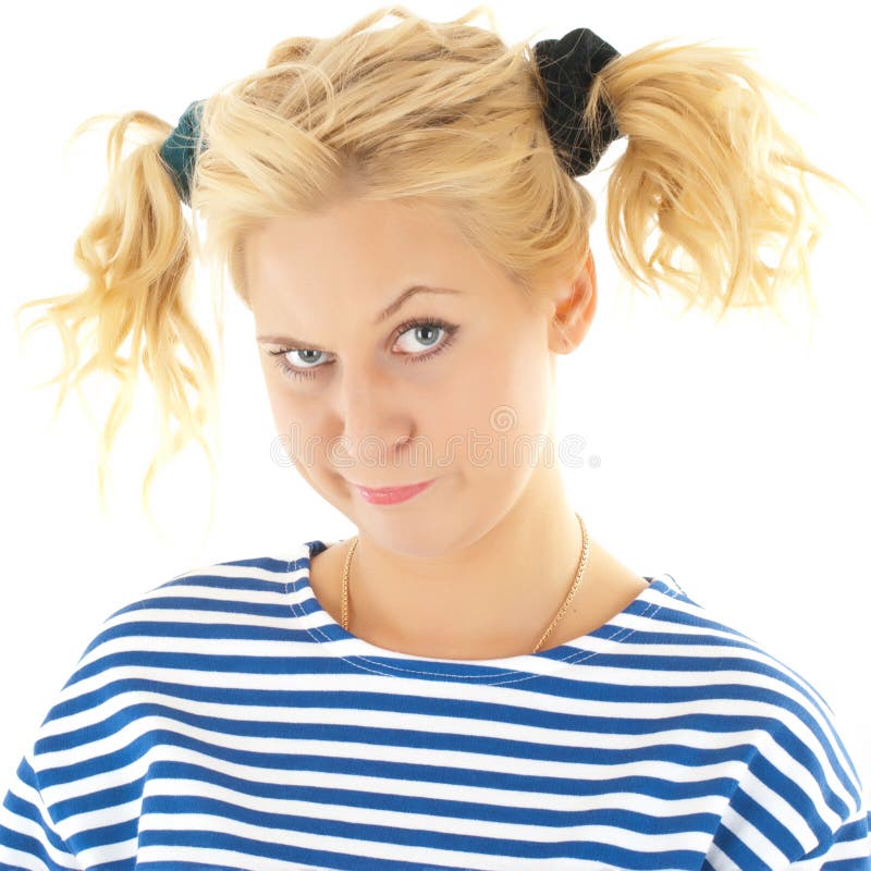Woman with a Funny Look on Her Face Stock Photo - Image of funny ...