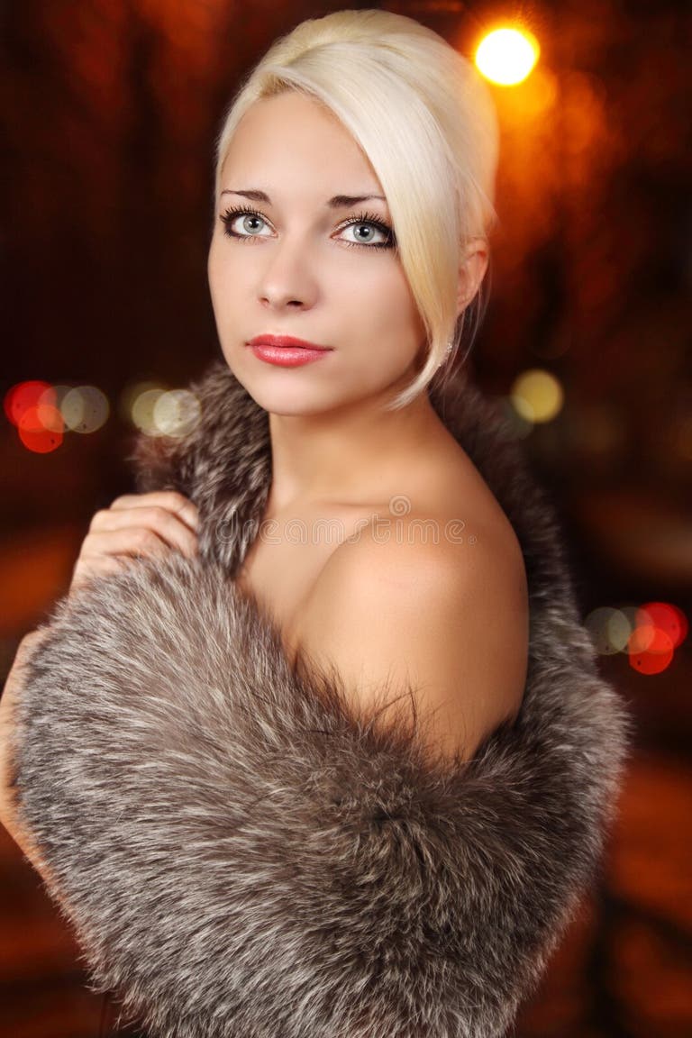 758 Black Fur Vest Woman Stock Photos - Free & Royalty-Free Stock ...