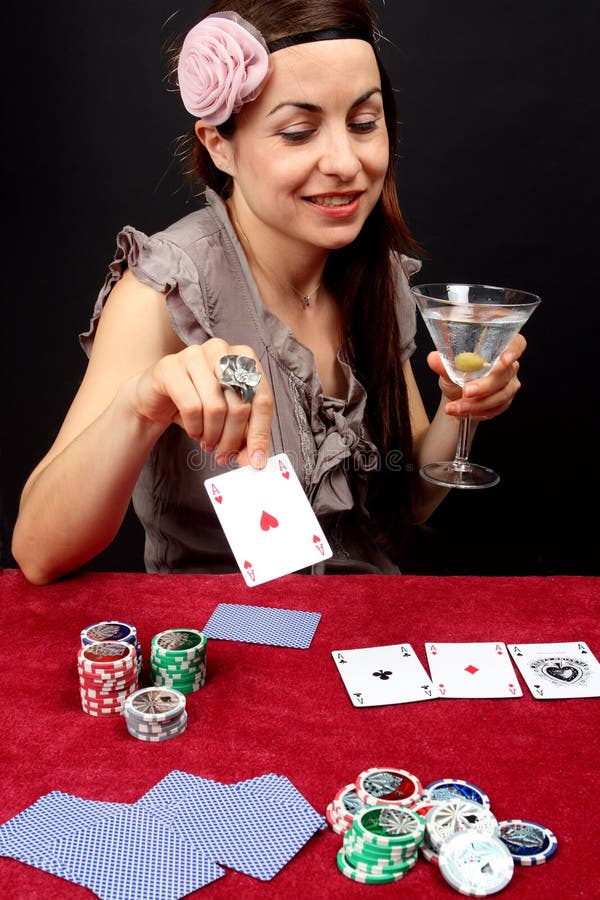 Woman Gambling at the Casino Stock Image - Image of adult, people: 20189079