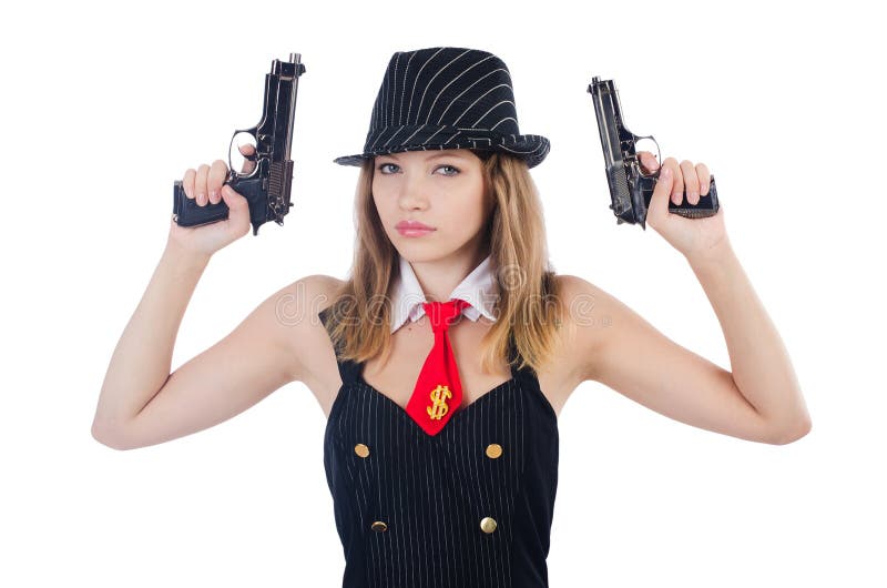 Woman gangster stock photo. Image of business, mafia - 35811870