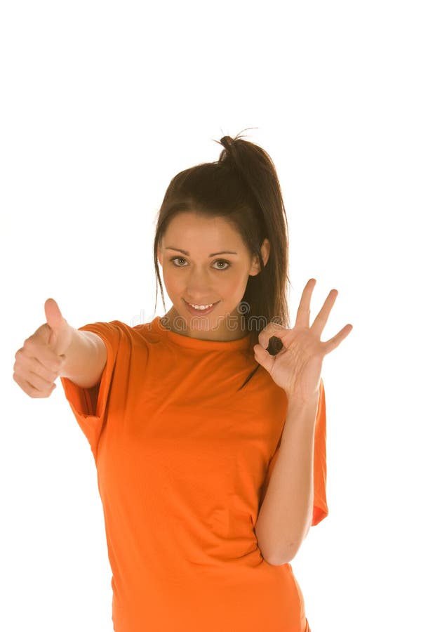 Woman gesturing stock photo. Image of caucasian, gesturing - 13583754