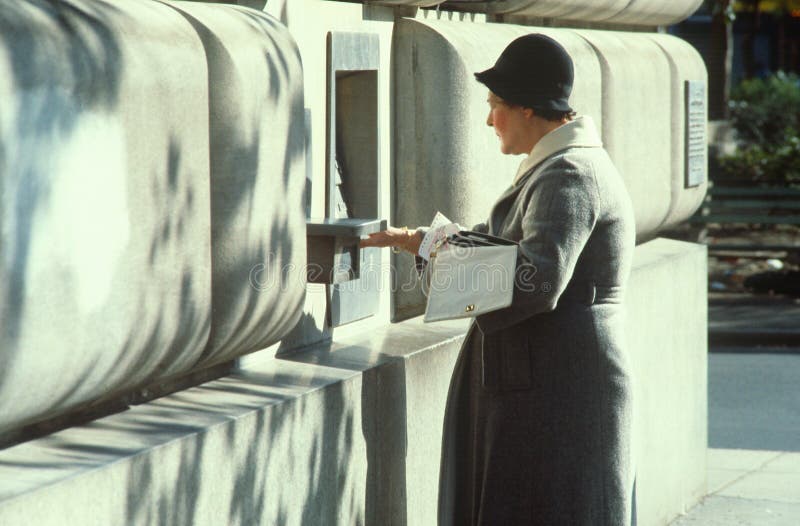 A woman getting her mail editorial image. Image of woman - 25966610