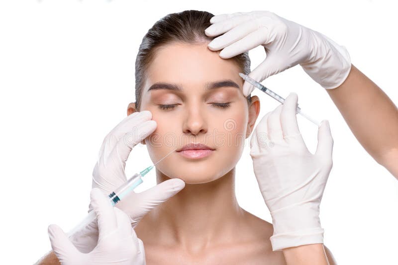 Woman getting injection stock image. Image of healthcare - 109864519