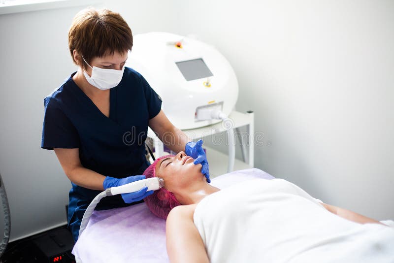 Woman Getting Lpg Hardware Massage At The Beauty Clinic Professional