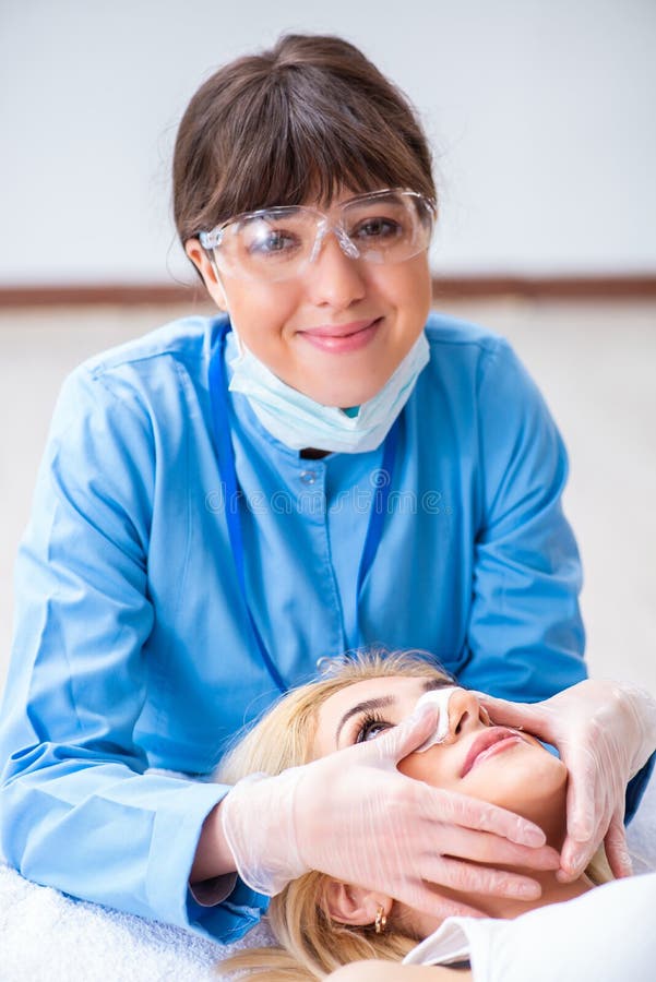 The Woman Getting Ready for Plastic Surgery Stock Photo - Image of ...