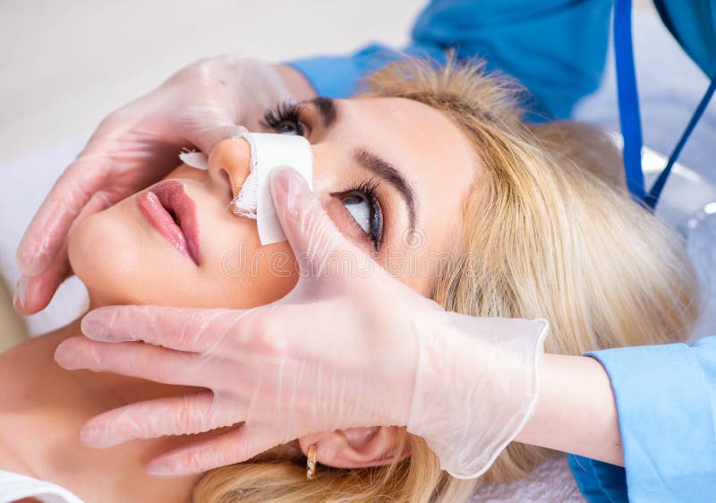 Woman Getting Ready for Plastic Surgery Stock Photo - Image of ...