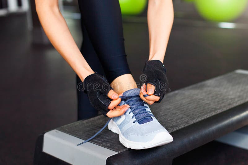 Woman Getting Ready To Workout at the Gym Stock Image - Image of people ...