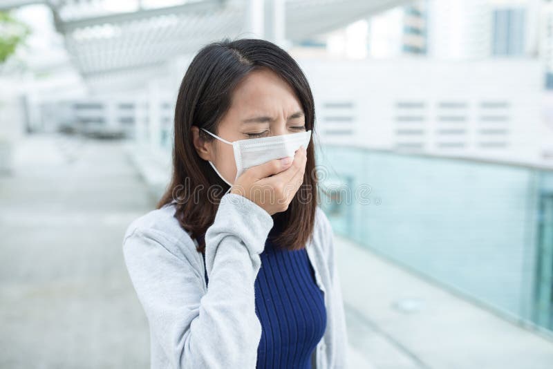 Woman Getting Sick at Outdoor Stock Image - Image of city, sick: 74033915