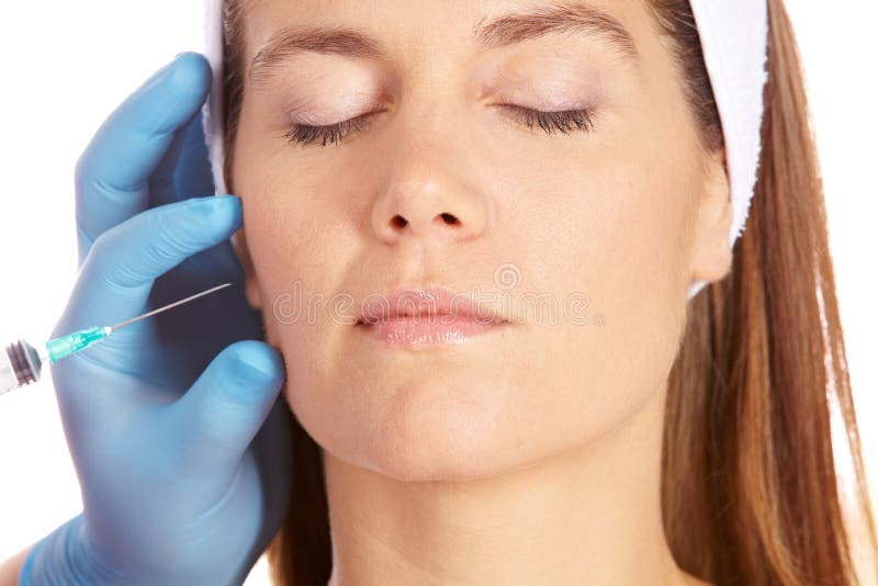 Woman Getting Wrinkles Removed Stock Image - Image of attractive ...