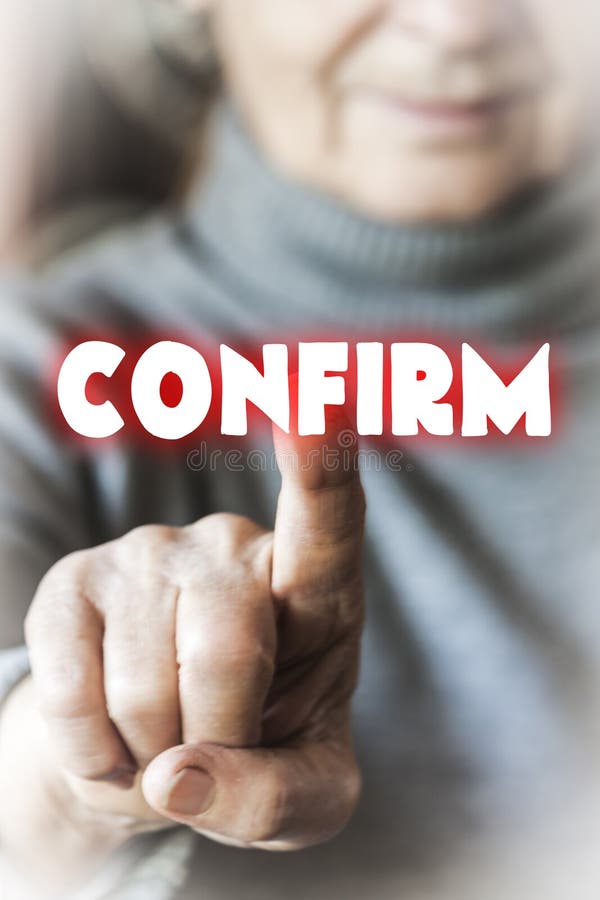 Woman is Giving Confirmation Stock Image - Image of positive, touching ...