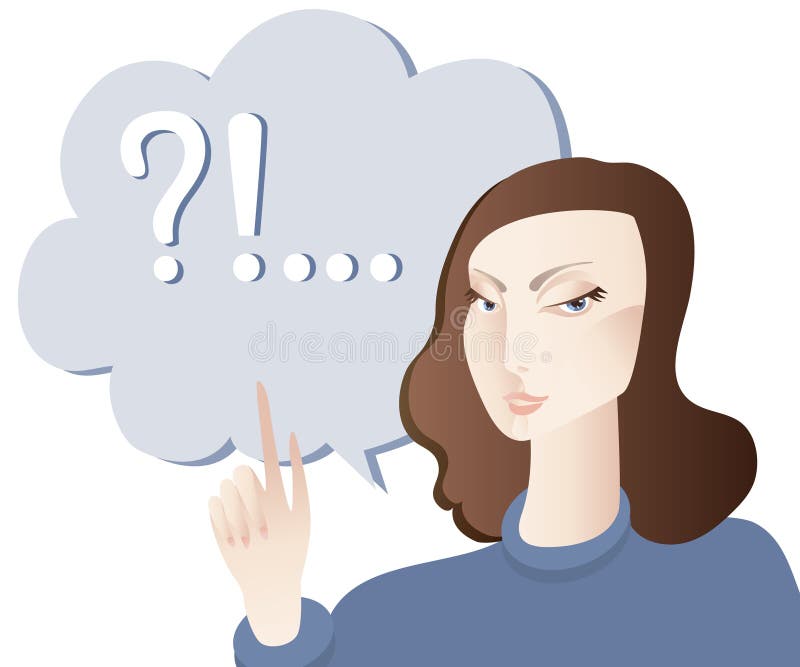 Giving Information stock illustration. Illustration of announcement ...