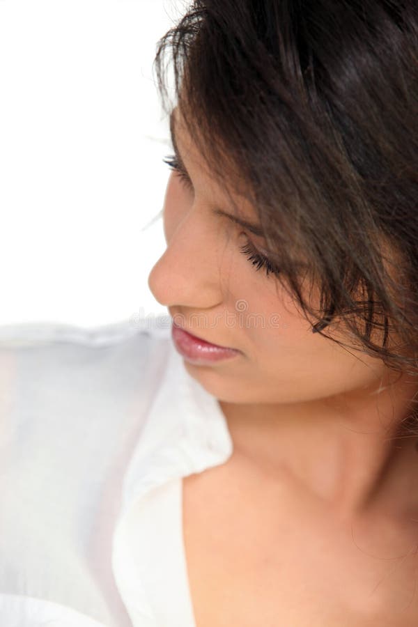 Woman Glancing Down Stock Photos - Free & Royalty-Free Stock Photos ...