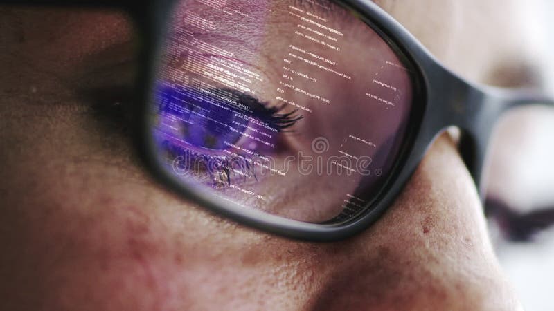 A Person S Eyes are Close-up, a Person Watching TV and Blinking, a ...