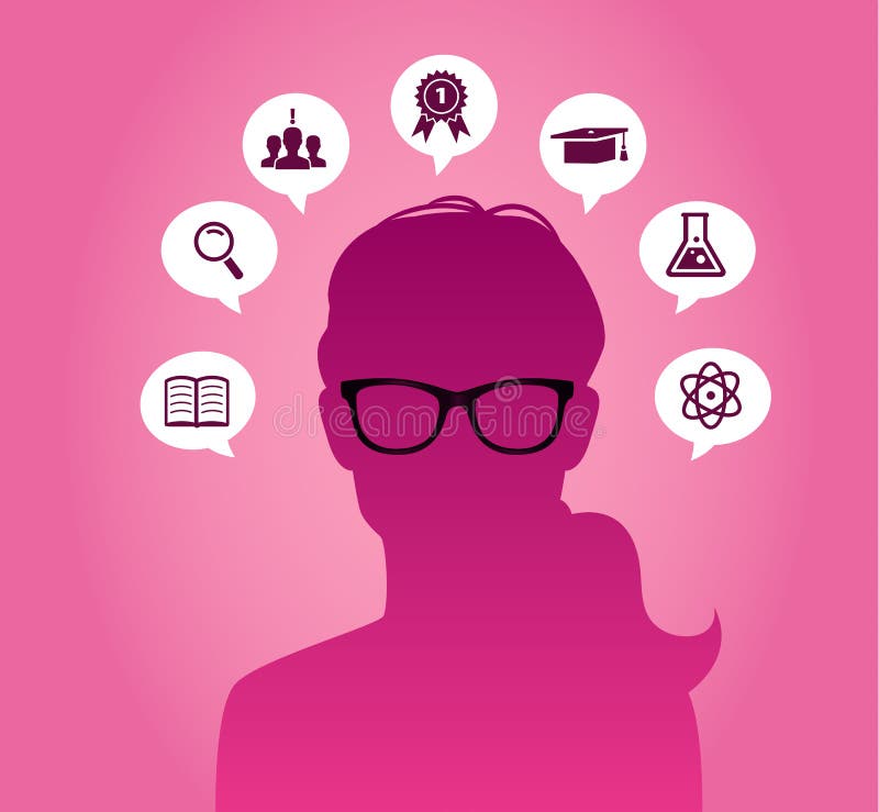 Woman With Glasses Stock Vector Illustration Of Girl 33816819