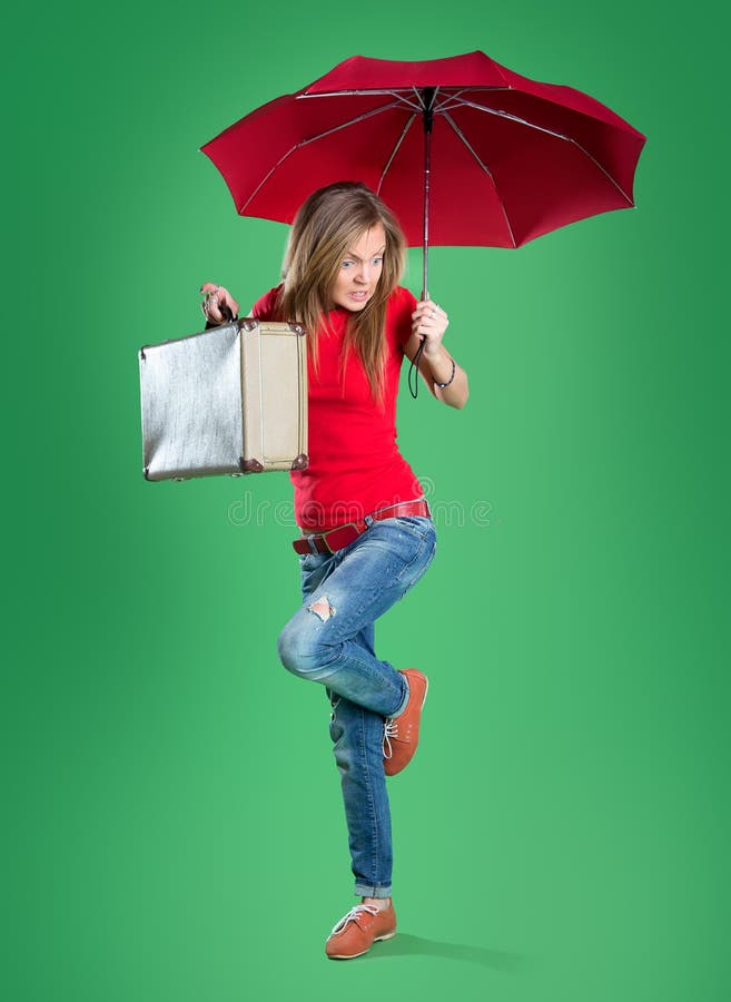 Woman Going To Summer Vacation Stock Image - Image of girl, beautiful ...