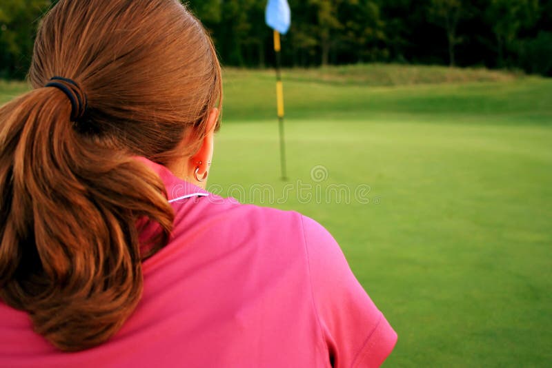 Woman On Golf Course Picture. Image: 1105498