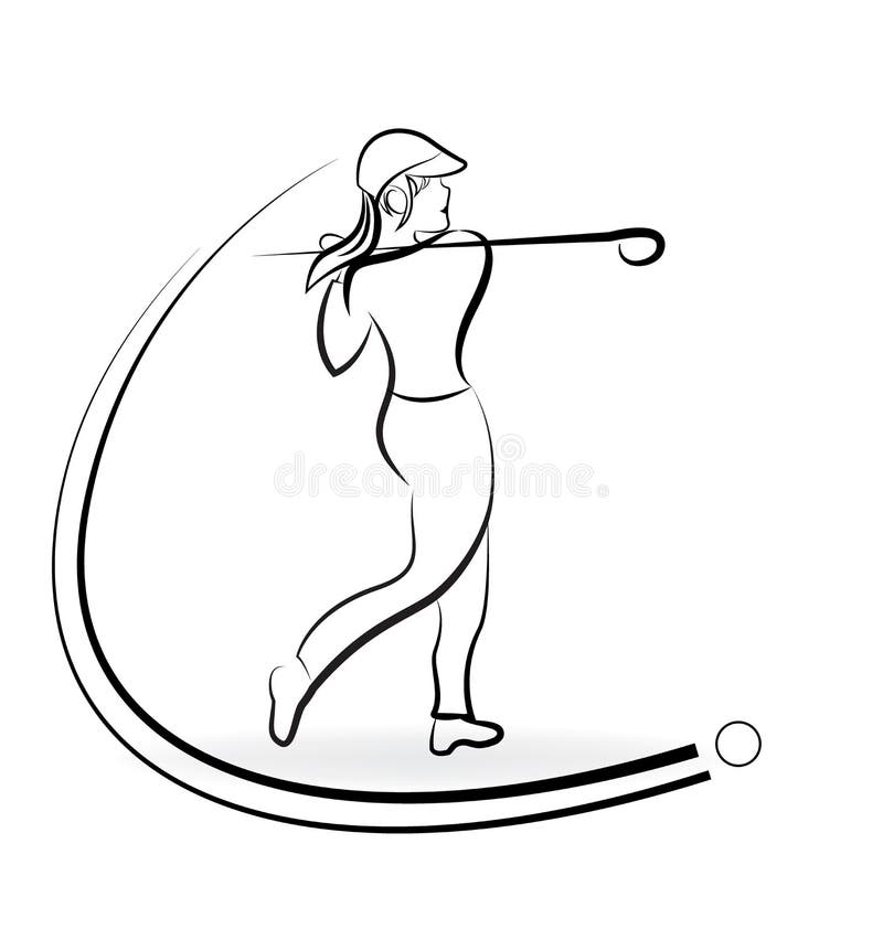 Female Golf Logo Stock Illustrations – 364 Female Golf Logo Stock ...