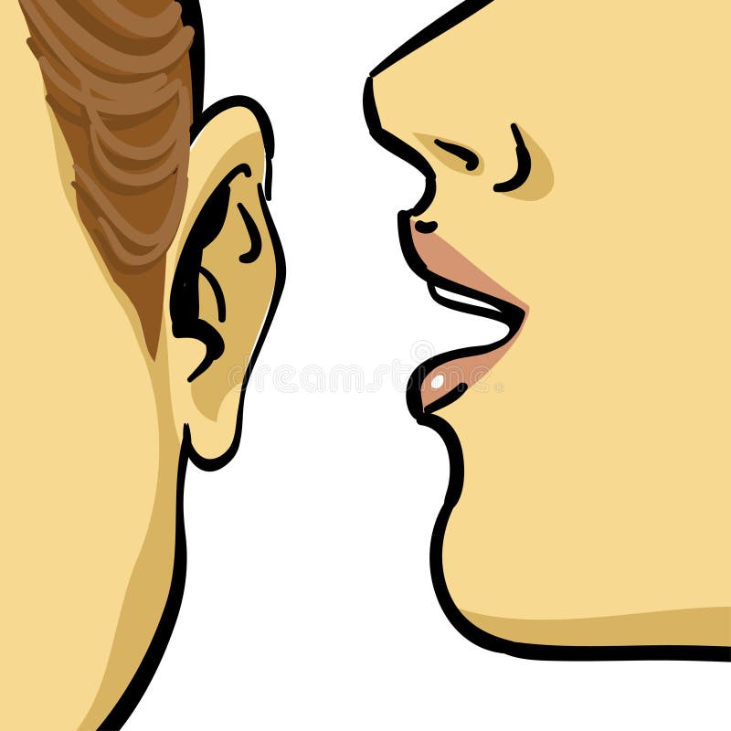 Woman gossip stock vector. Illustration of paint, open - 18967767