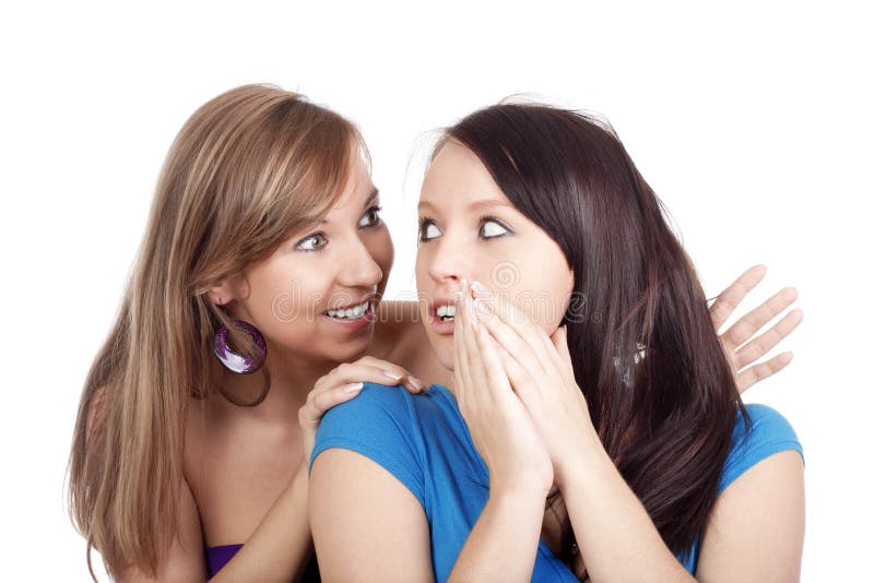 Gossip. Two Teenage Girls stock image. Image of cute - 33041383