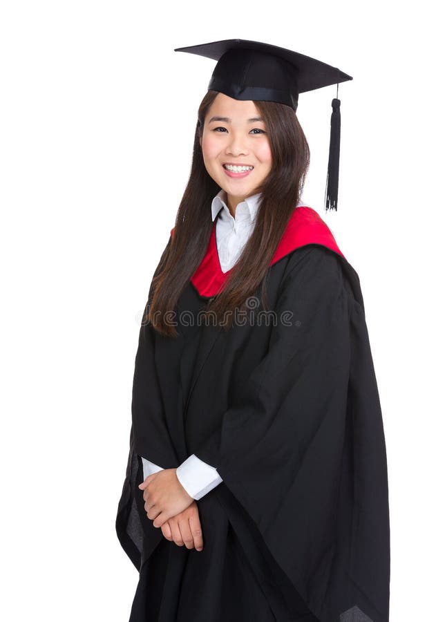 Woman graduate student stock image. Image of certificate - 41388109