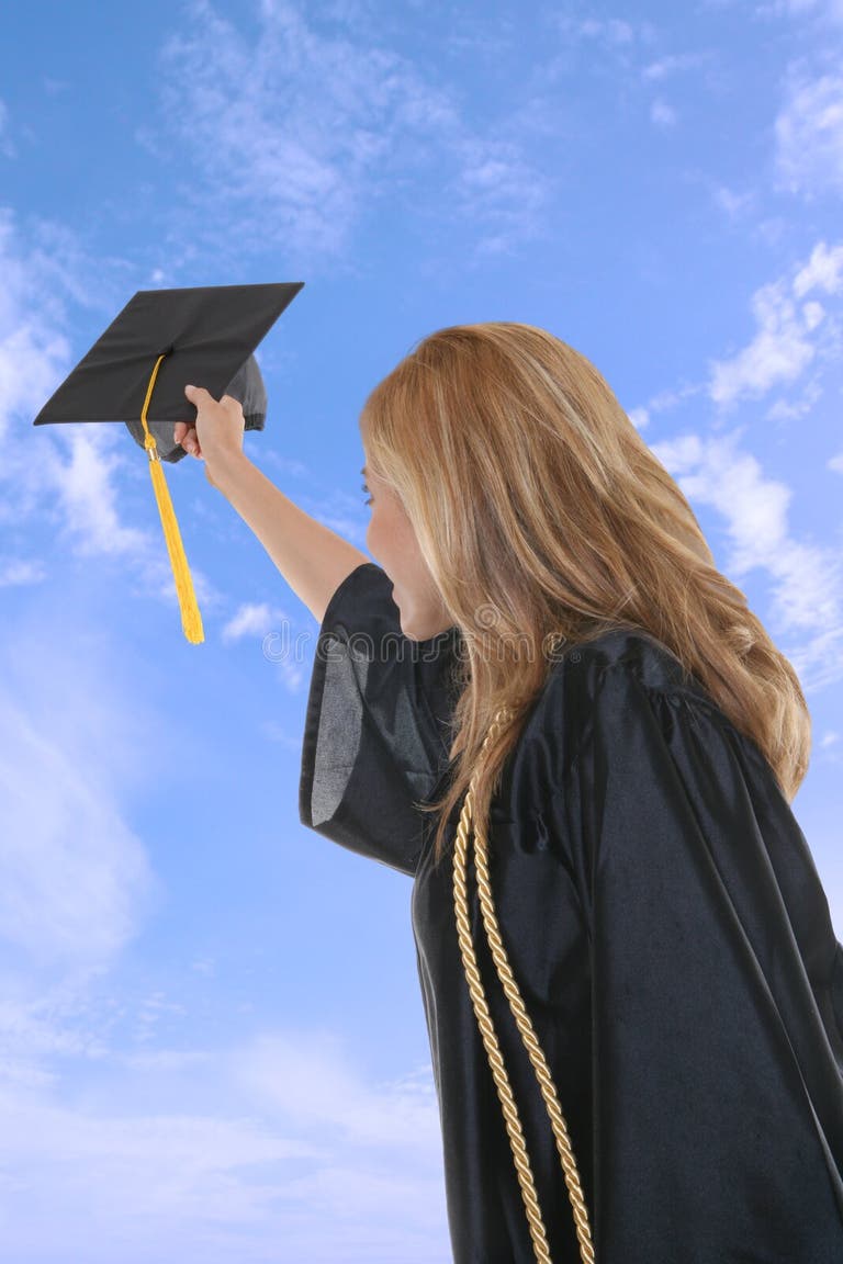 Graduation Cap Air Clouds Stock Photos - Free & Royalty-Free Stock ...
