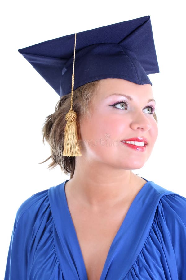 Woman in graduation cap stock photo. Image of cheerful - 14991254