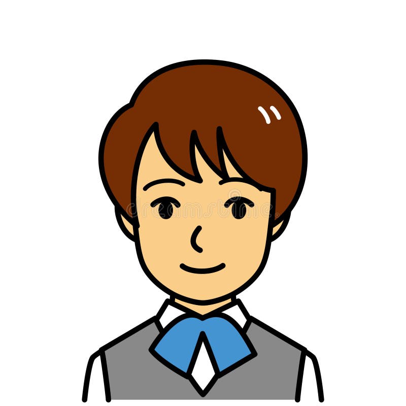 Woman in gray vest, vector stock vector. Illustration of service ...