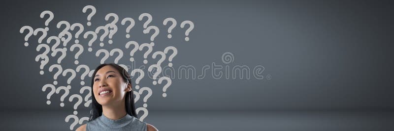 Grey question marks stock illustration. Illustration of uncertainty ...