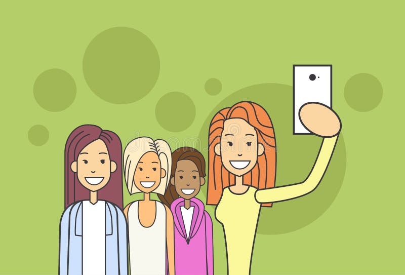 Selfie Group Stock Illustrations – 3,456 Selfie Group Stock ...