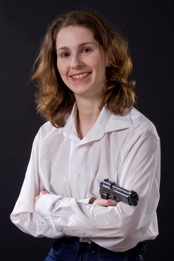 Woman With Gun Picture. Image: 5671397