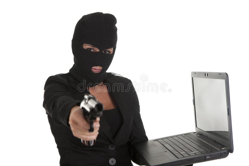 Woman hacker stock photo. Image of hacker, crime, stir - 27558398