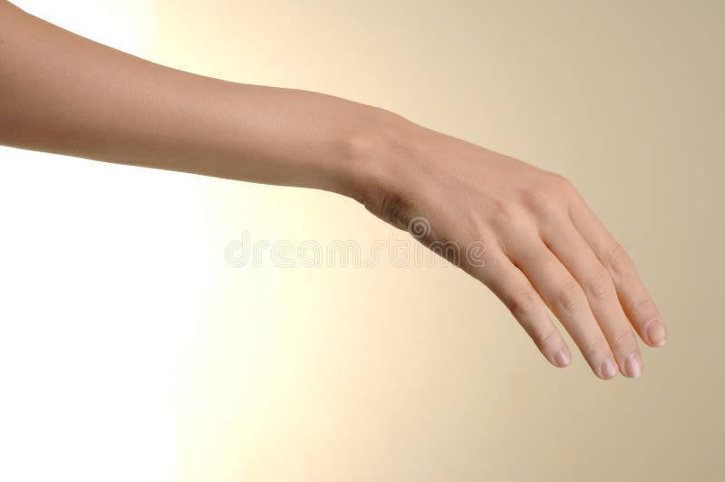 Woman Hand with Red Nails Side View Stock Photo - Image of glamour ...