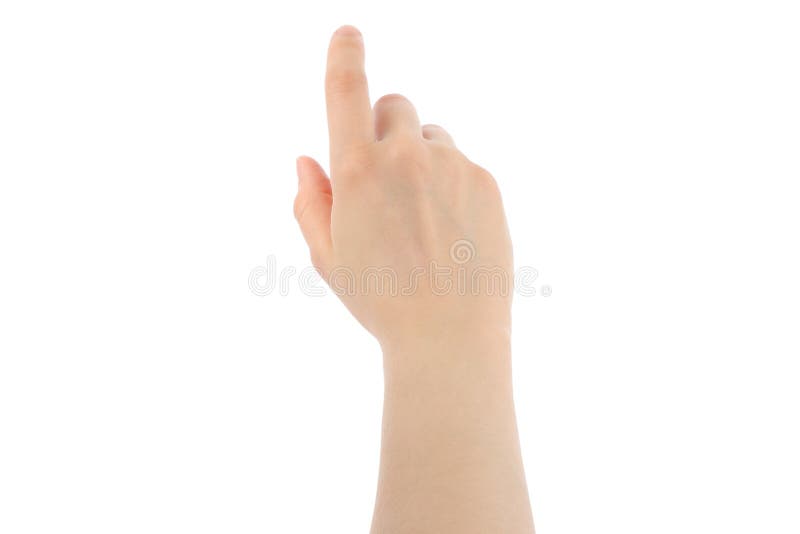 Woman Bunching Her Fingers Together, with Tips Touching and Pointing ...