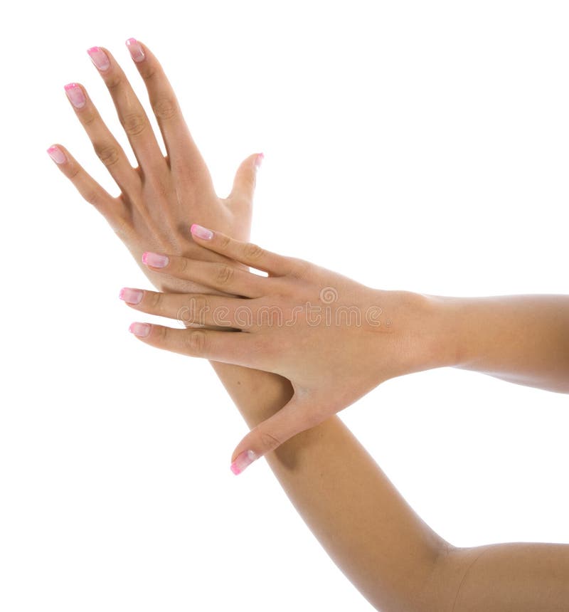 Woman Model Hand Raised Picture. Image: 3312649