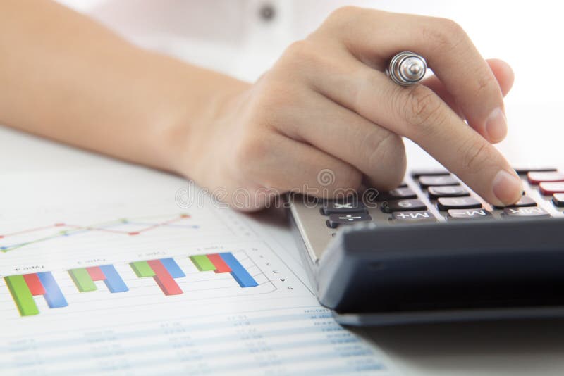 Man Hand with Business Report Stock Photo - Image of accountancy, hand ...