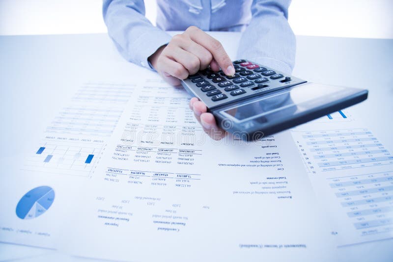 Man Hand with Business Report Stock Photo - Image of accountancy, hand ...