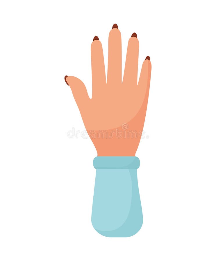 Woman hand design stock vector. Illustration of isolated - 229008438