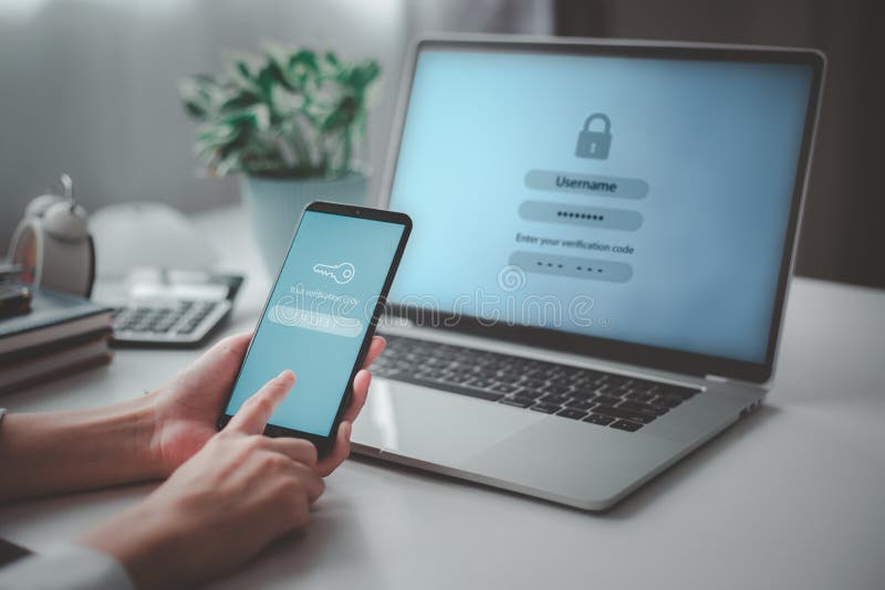 Woman Hand Enter A One Time Password For The Validation Process Mobile Otp Secure Verification