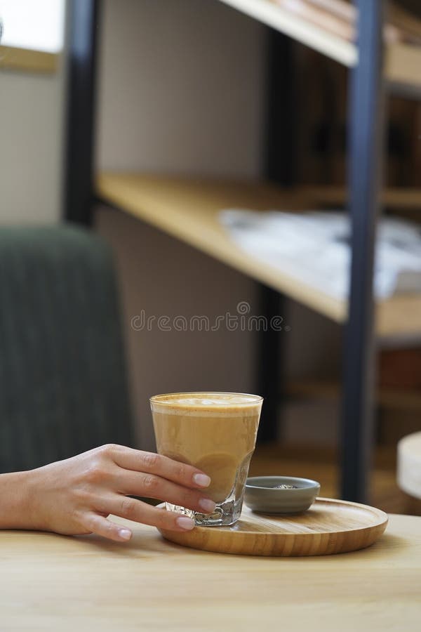 Woman Hand Holding Coffee Cup, Close-up Stock Image - Image of coffee ...