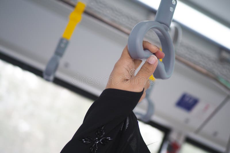 Woman Hand Holding Gray Handle Bus Stock Photos - Free & Royalty-Free ...