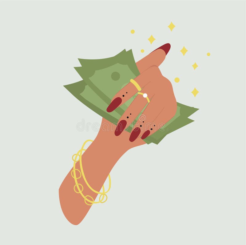 Woman Hand Dollars Stock Illustrations – 267 Woman Hand Dollars Stock ...