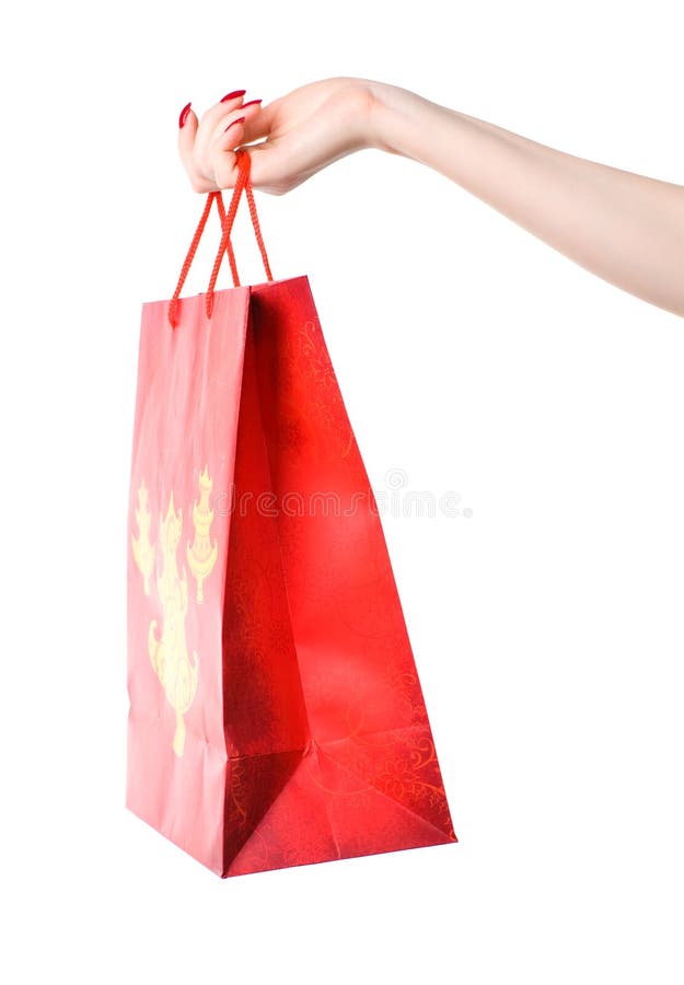 Woman with handbag stock image. Image of isolated, people - 5761945