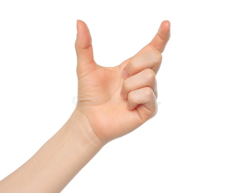 Man Hand Like a Hand Pressed Down on Table or Something. Body Language ...