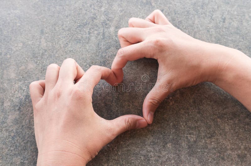 Woman Hand Making Heart Shape Stock Image - Image of gesture, abstract ...