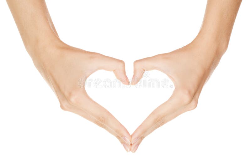 Many Hands Forming a Love Heart Stock Photo - Image of connection ...