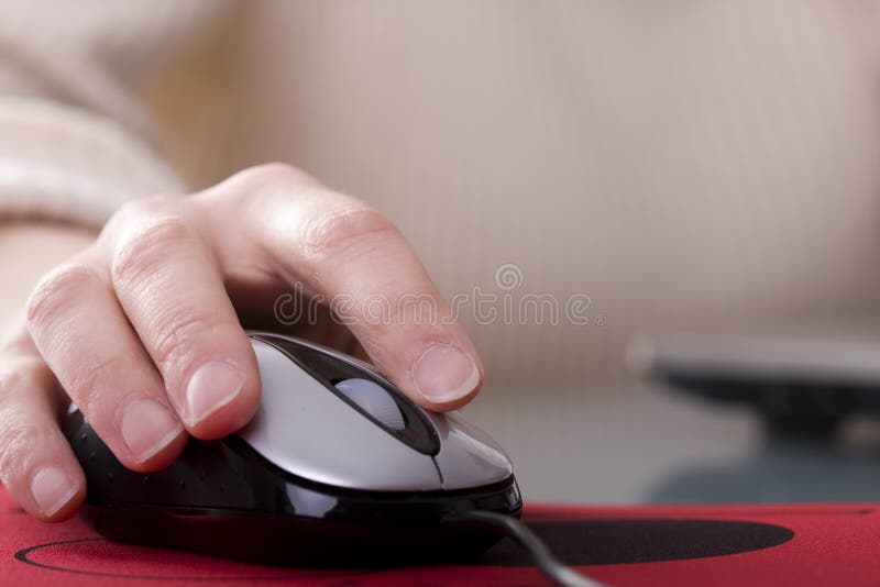 Click stock photo. Image of mouse, click, work, hand, scroll - 354618